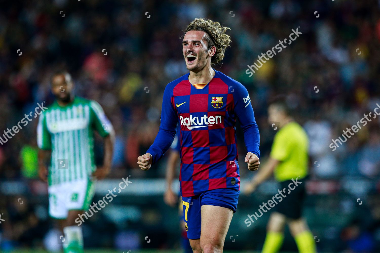 Antoine Griezmann Fc Barcelona Celebrating His Editorial Stock Photo ...