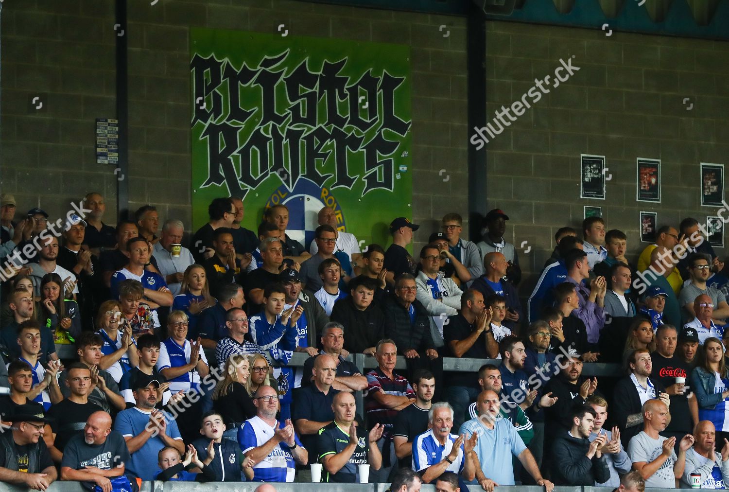 Bristol Rovers Fans Cheer Their Team Editorial Stock Photo - Stock ...