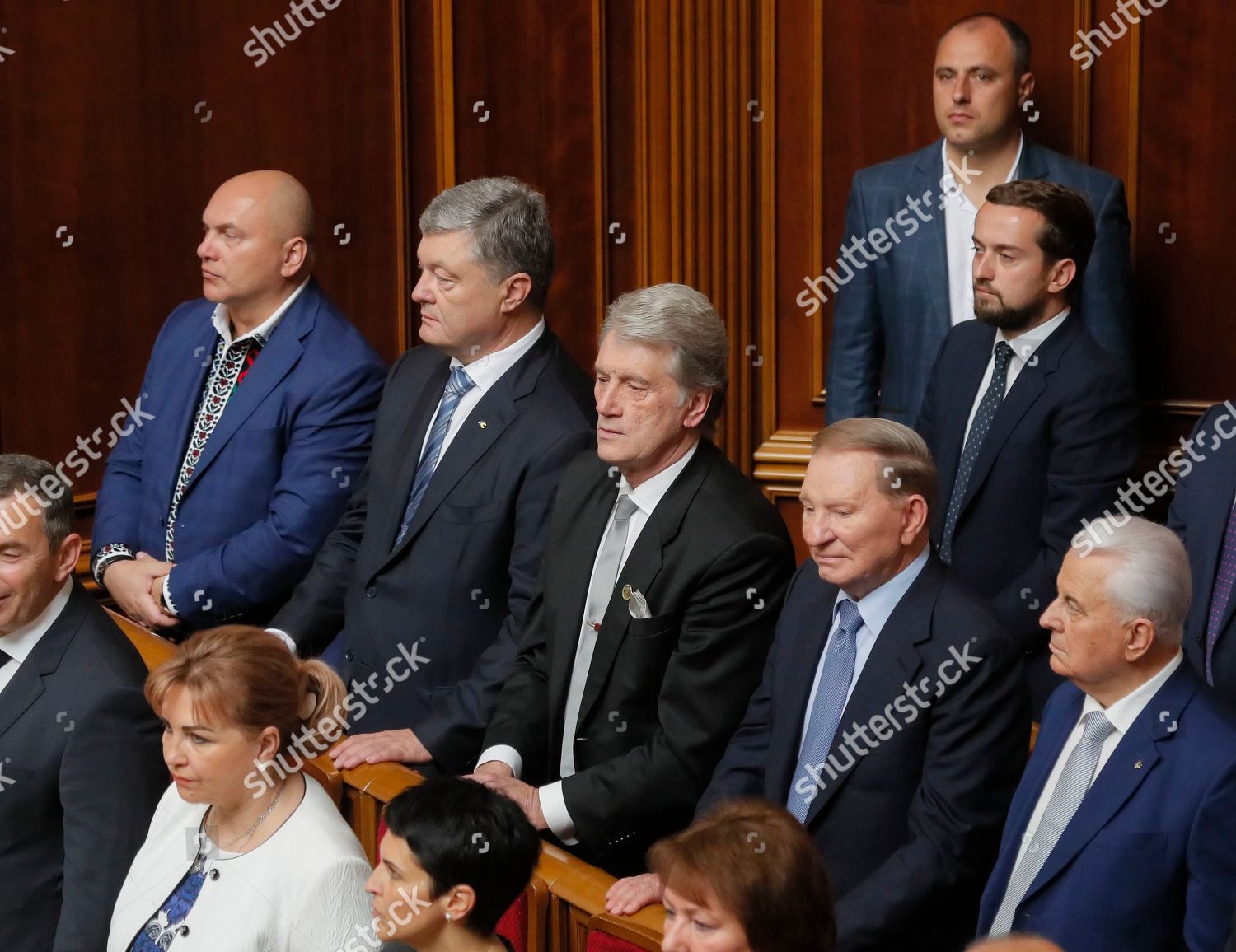 Rl Former Ukrainian Presidents Leonid Kravchuk Editorial Stock Photo ...