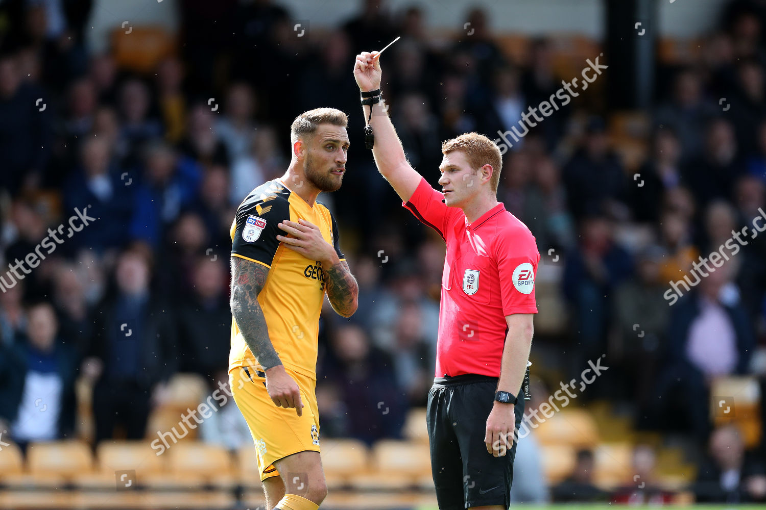 Referee James Oldham Shows George Taft Editorial Stock Photo - Stock ...