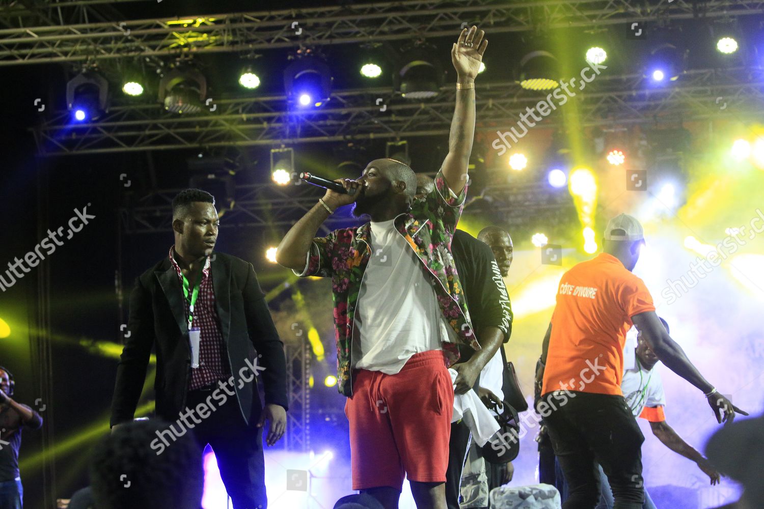 Nigerian Artist Davido C Sings During Editorial Stock Photo - Stock ...