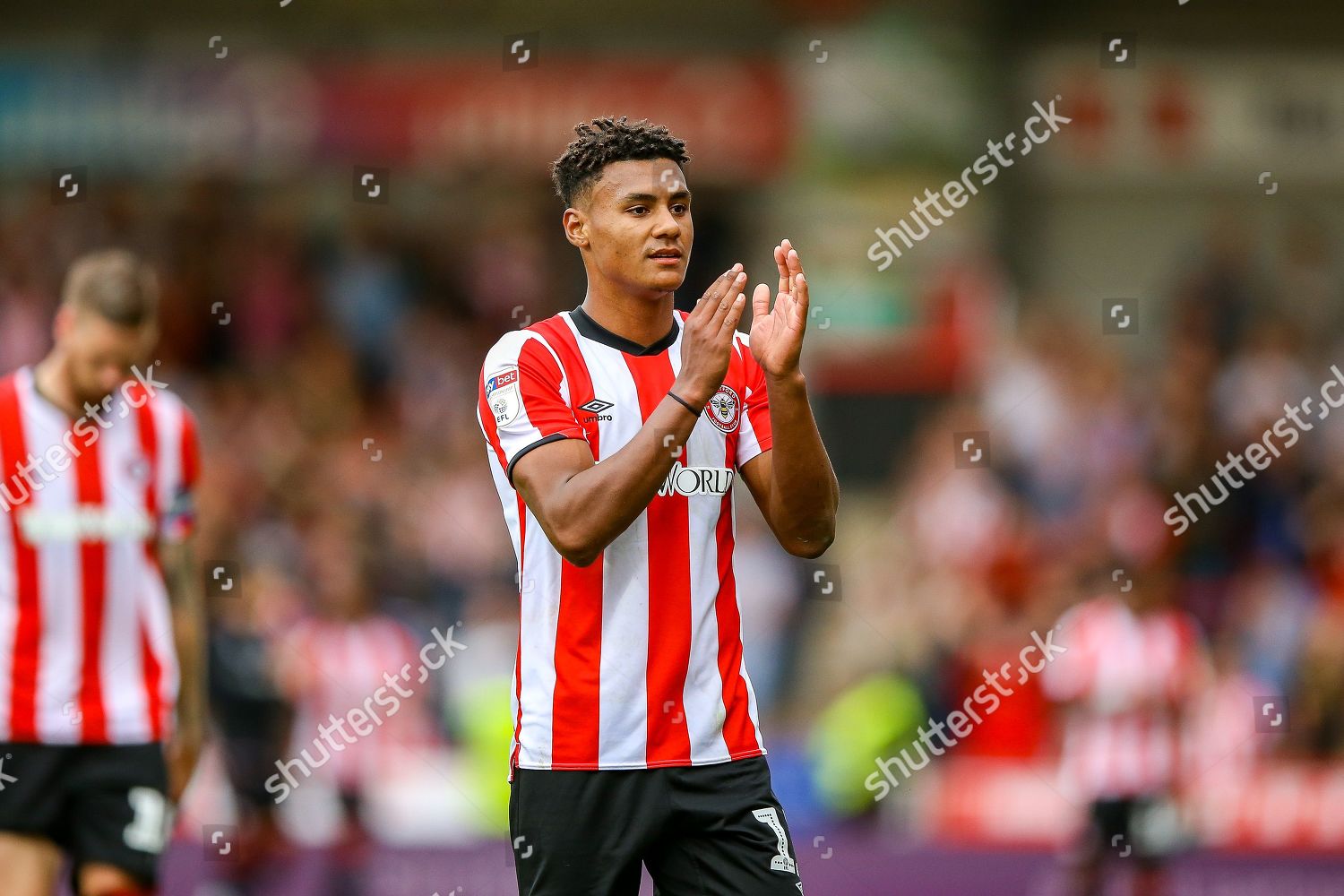 Brentford Forward Ollie Watkins 11 Celebrates Editorial Stock Photo ...