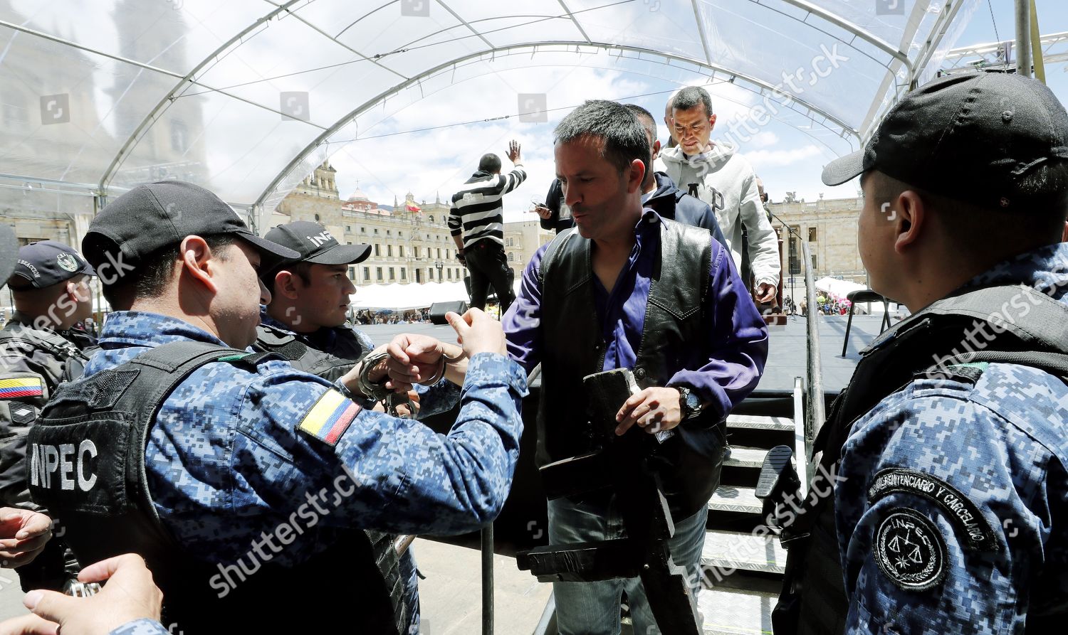 Inmates Colombian Prisons Participate During Their Editorial Stock ...