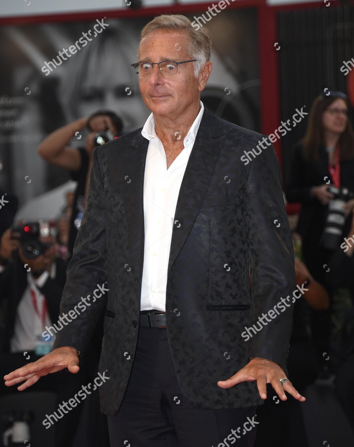 Italian Tv Presenter Paolo Bonolis Arrives Editorial Stock Photo ...