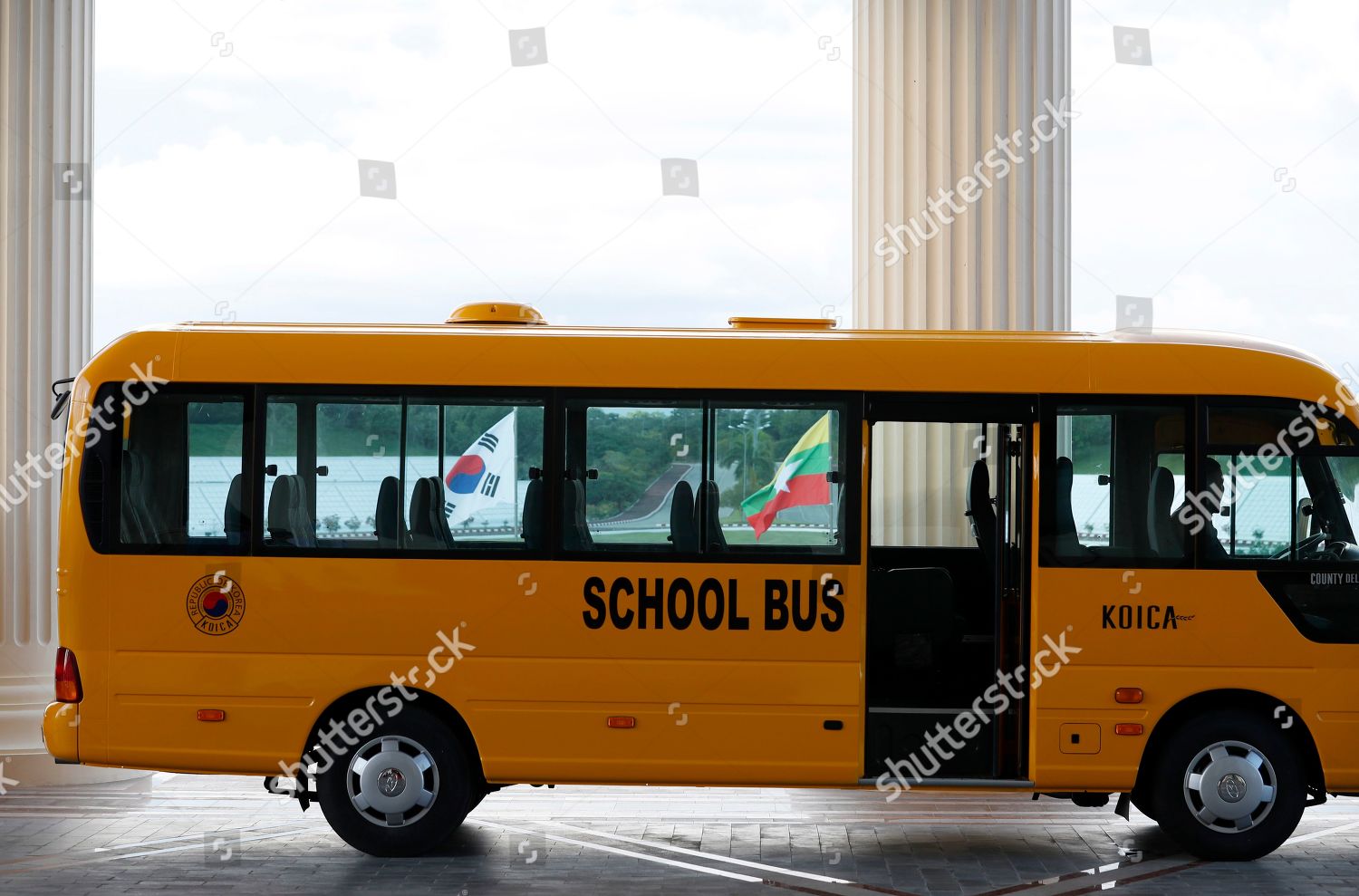 School Bus Donated By South Korean Editorial Stock Photo - Stock Image ...