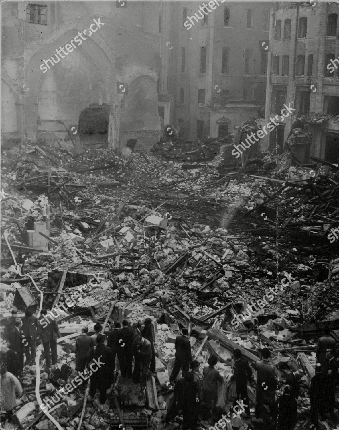 Wwii Britain Air Raids London Blitz Editorial Stock Photo - Stock Image ...