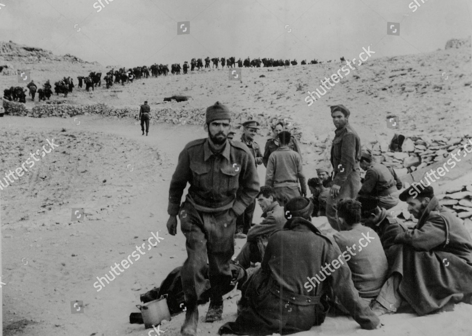 Wwii British Prisoners War Libyan Campaign Editorial Stock Photo ...