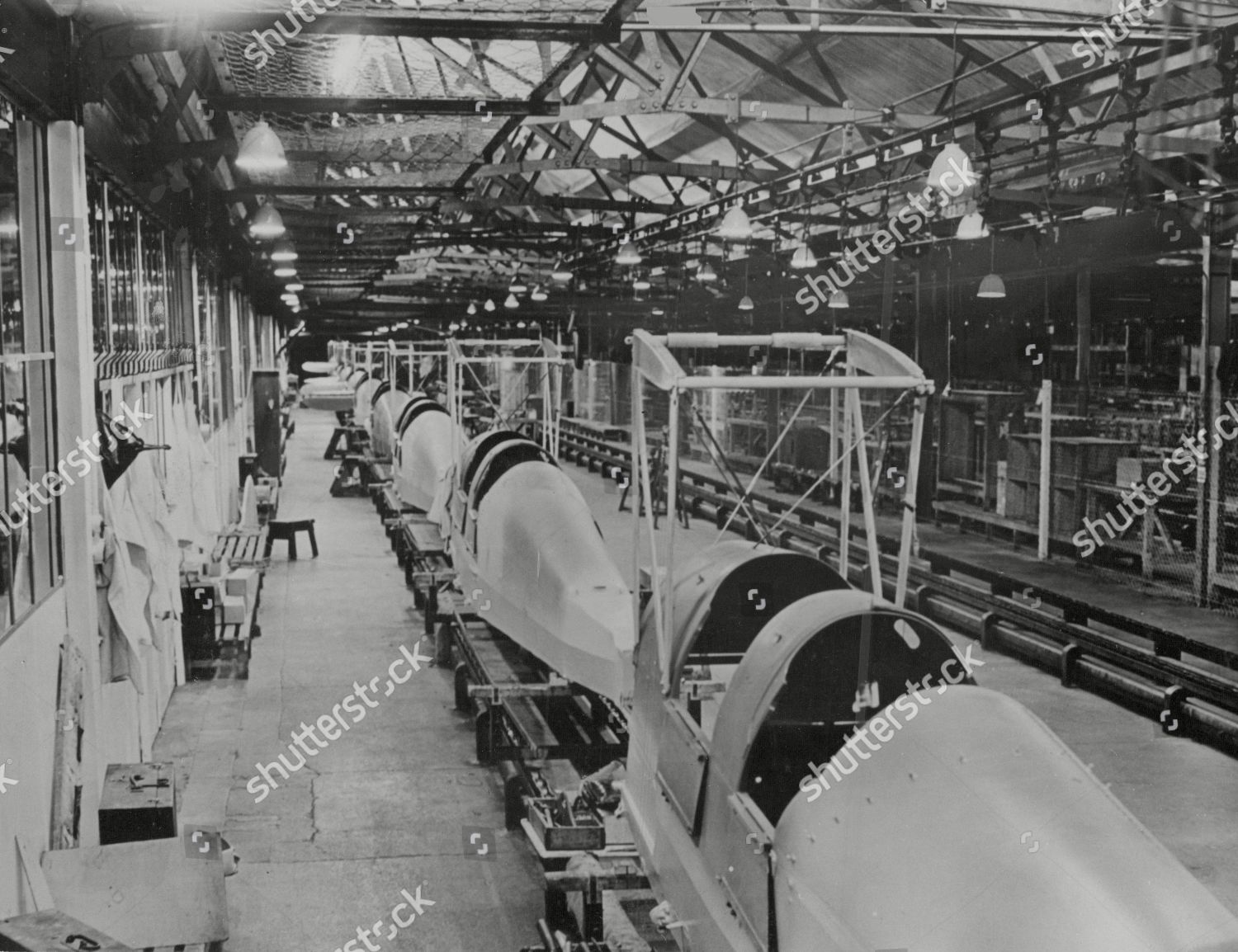 Wwii Britain Munitions Aircraft Production De Editorial Stock Photo ...