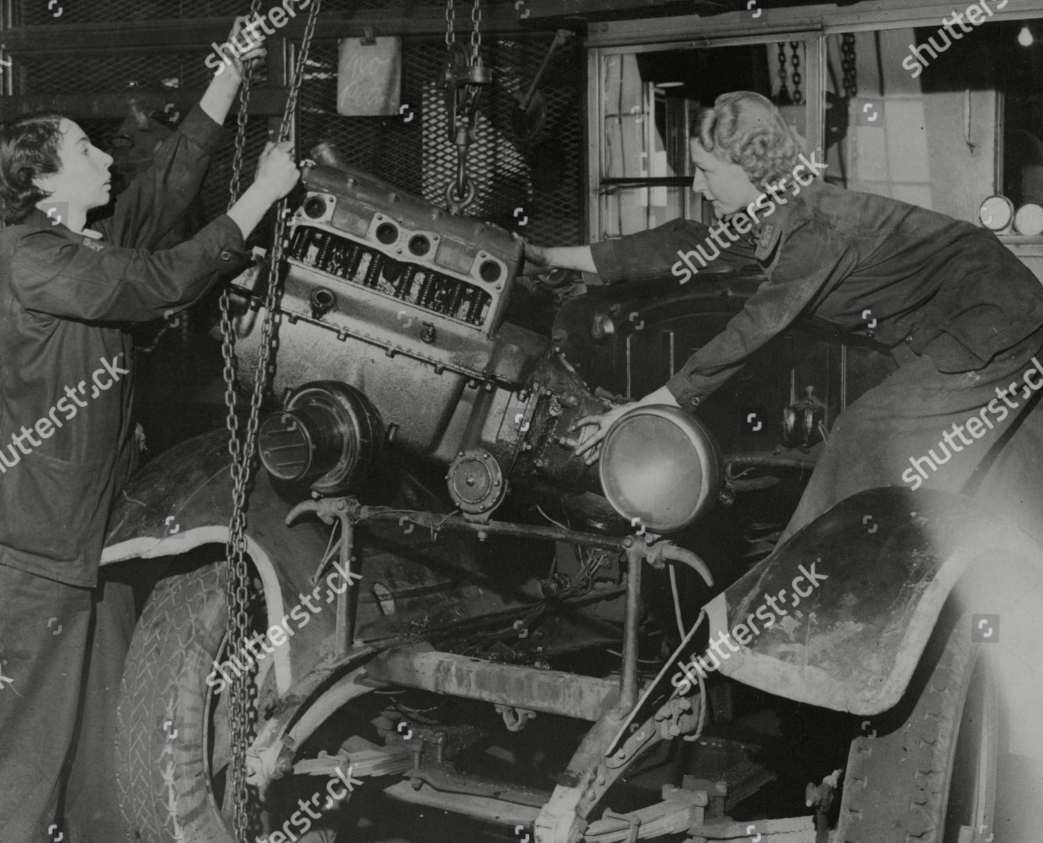 Wwii Britain Postal Women Mechanics Now Editorial Stock Photo - Stock ...