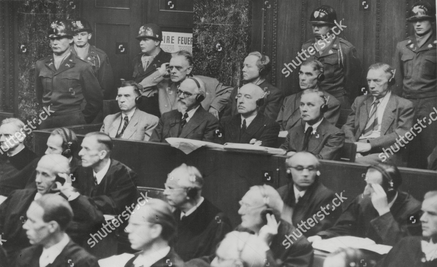 Wwii Peace Germany War Crimes Trials Editorial Stock Photo - Stock ...