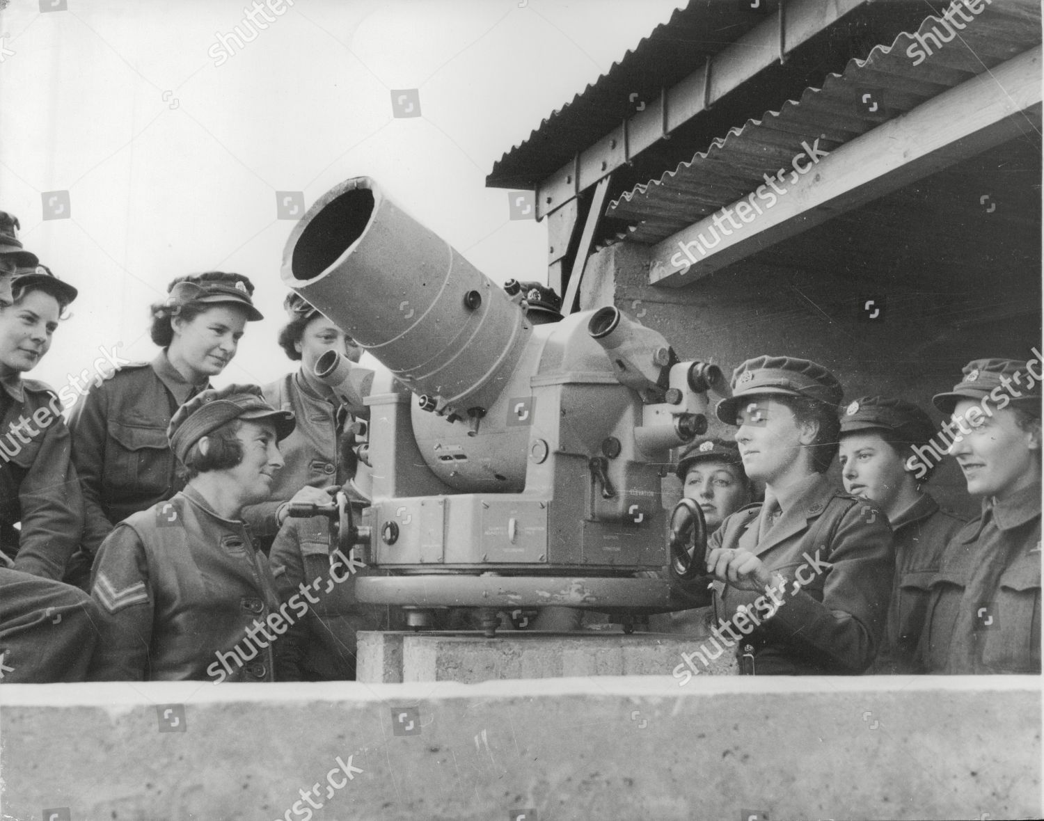 Wwii Britain Ats Auxiliary Territorial Service Editorial Stock Photo ...