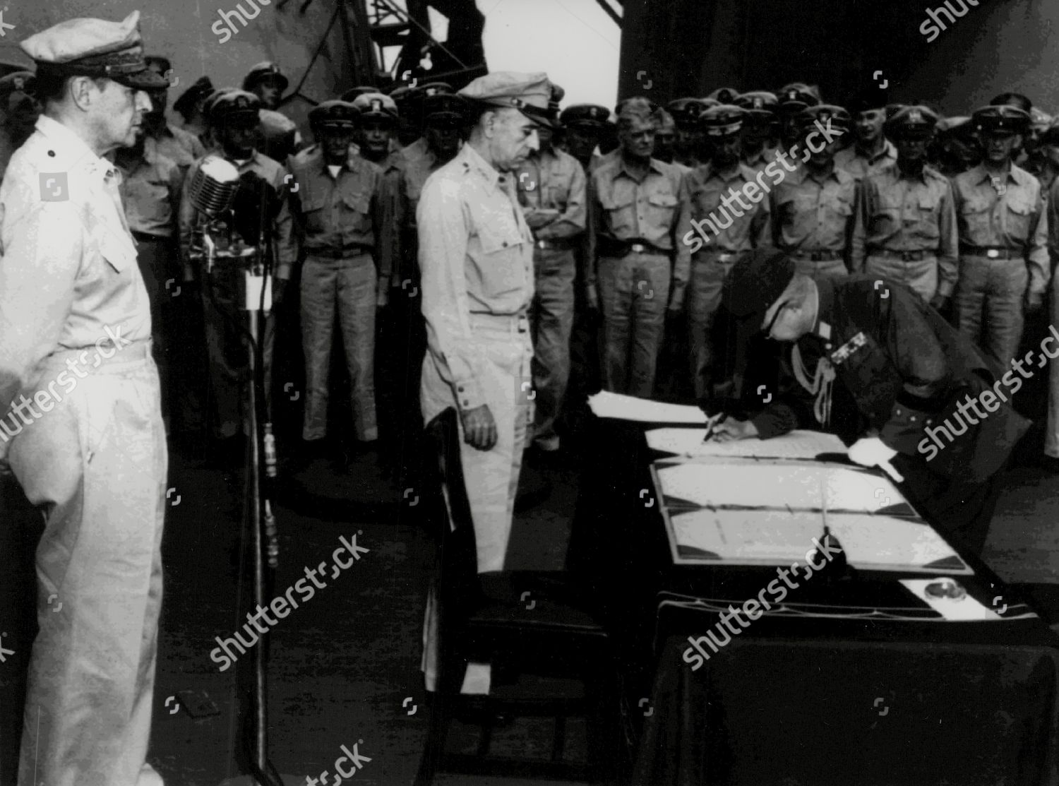 Wwii Japan Surrender Picture Shows Japanese Editorial Stock Photo ...
