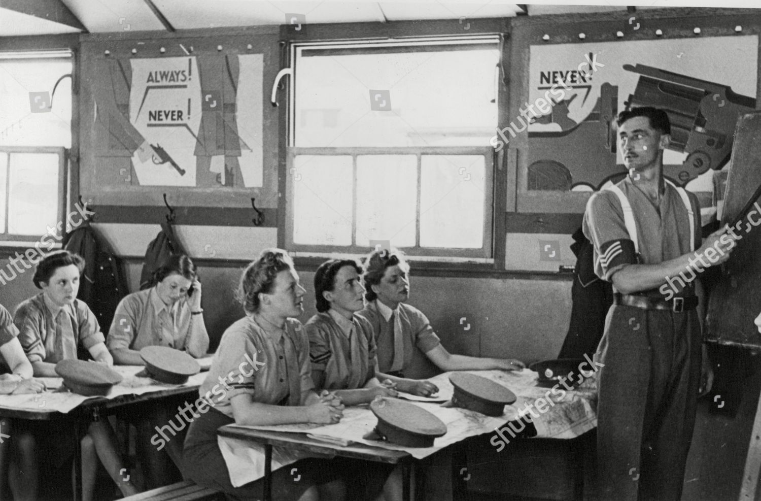 Wwii Britain Ats Auxiliary Territorial Service Editorial Stock Photo ...