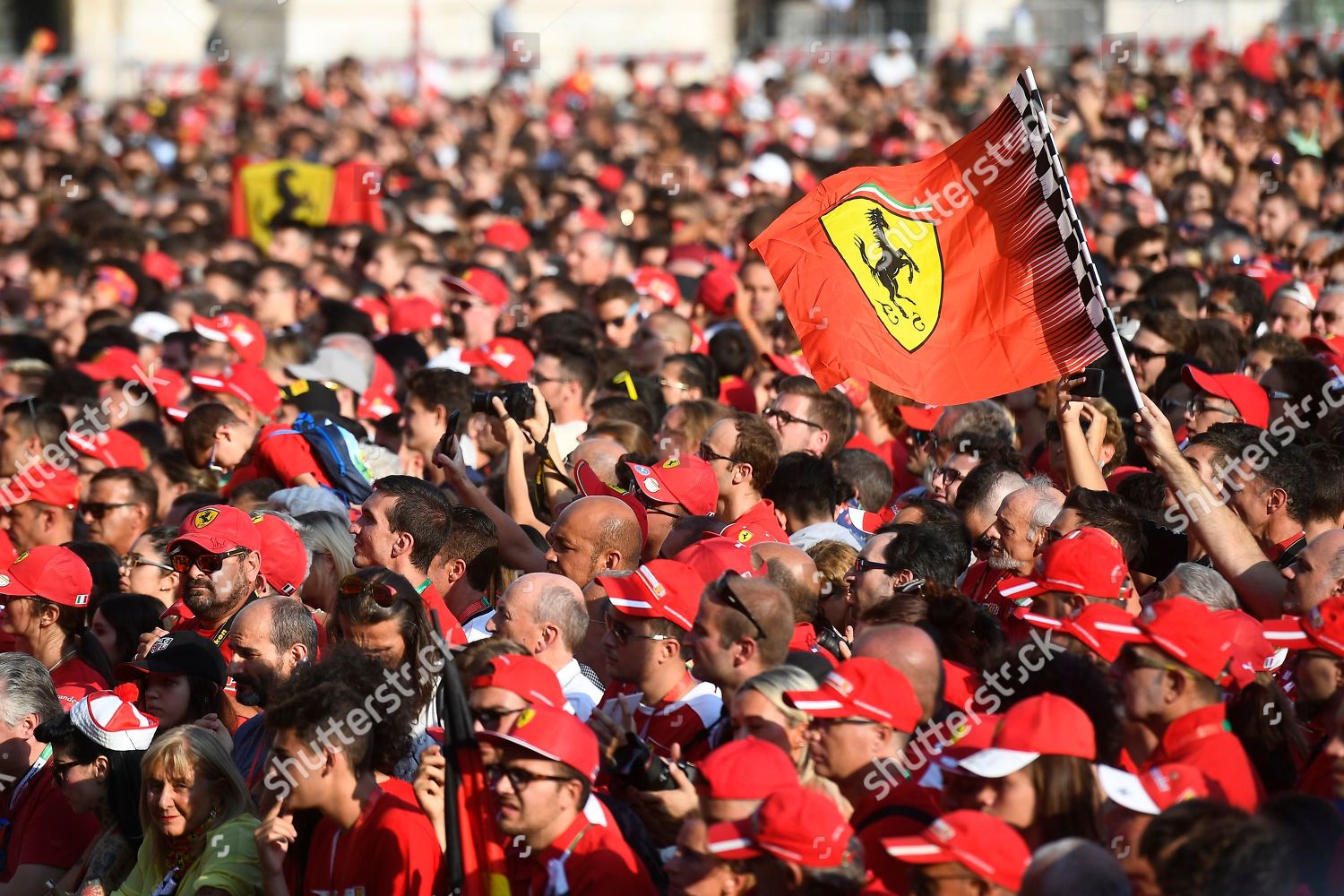 Supporters During Celebration 90th Anniversary Ferrari Editorial Stock ...