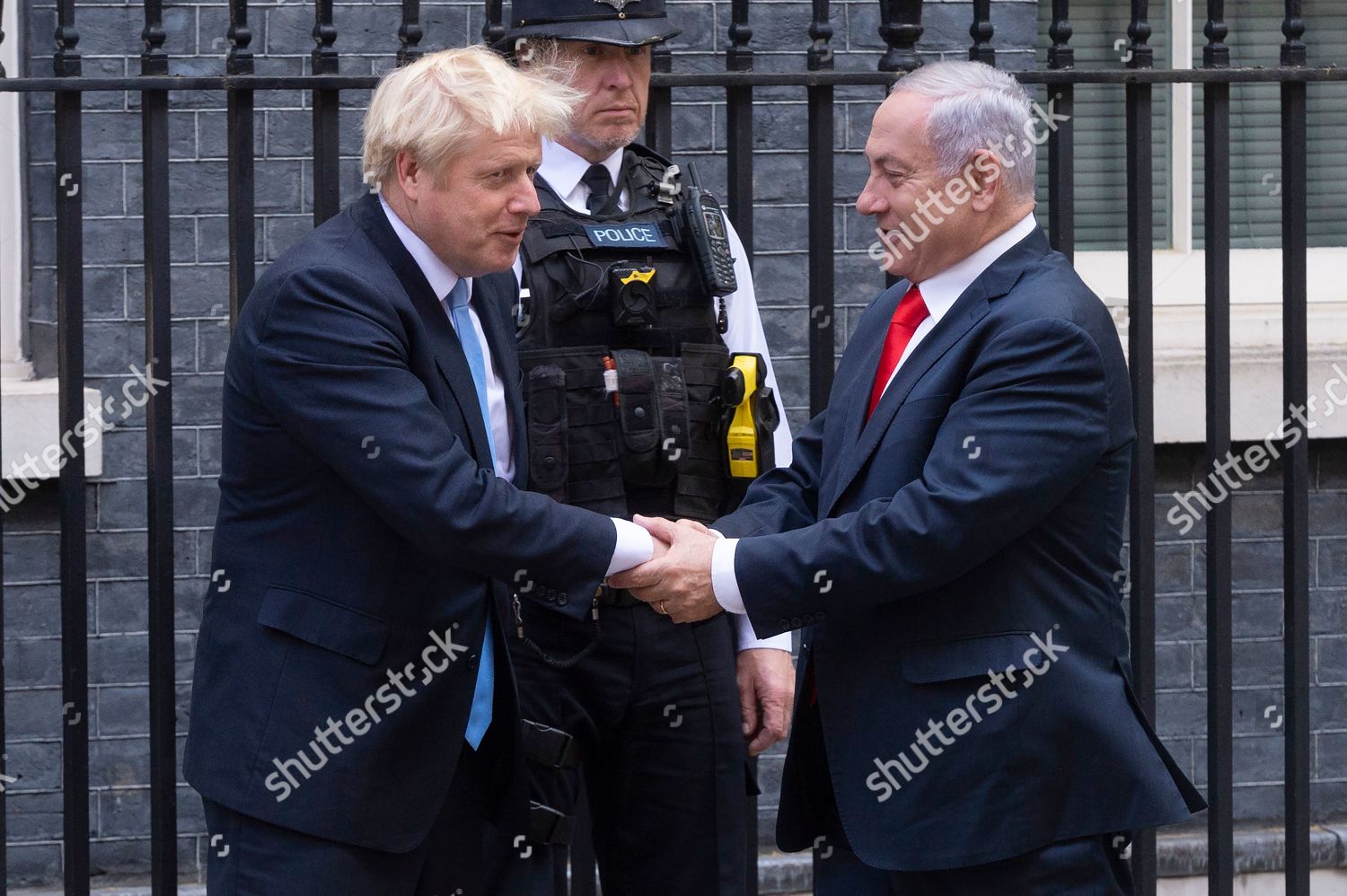 Boris Johnson Benjamin Netanyahu Editorial Stock Photo - Stock Image ...