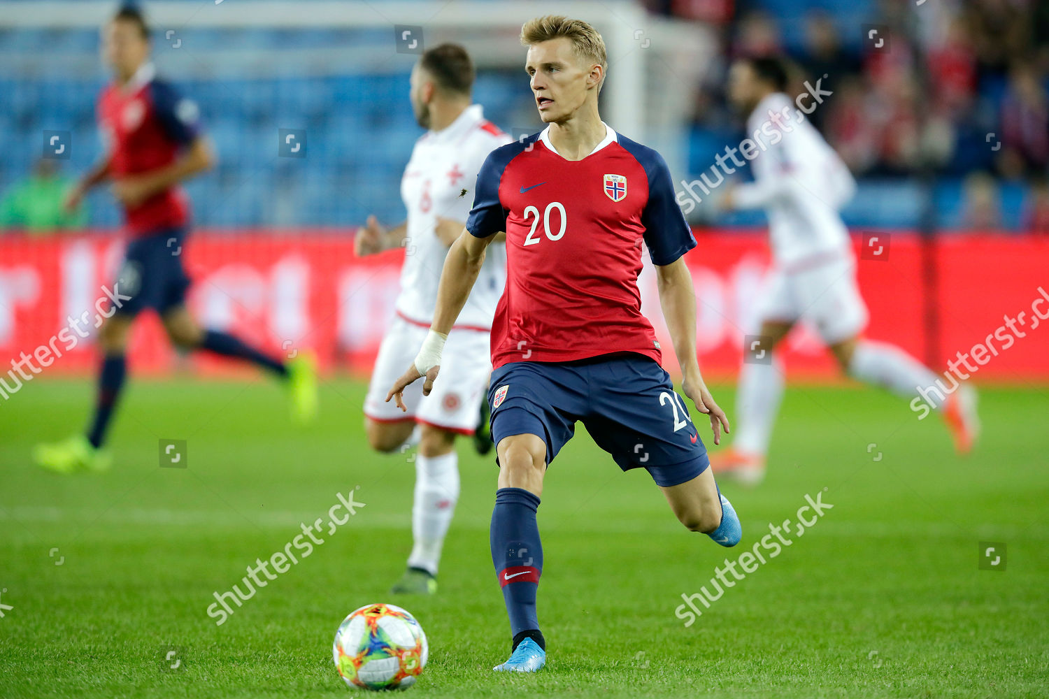 Norways Martin Odegaard Action During Uefa Editorial Stock Photo ...