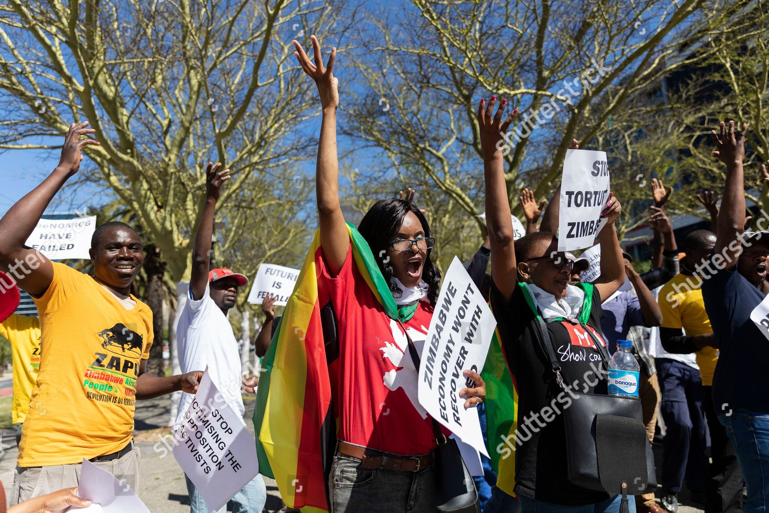 Zimbabweans Living South Africa Sing Dance Editorial Stock Photo ...