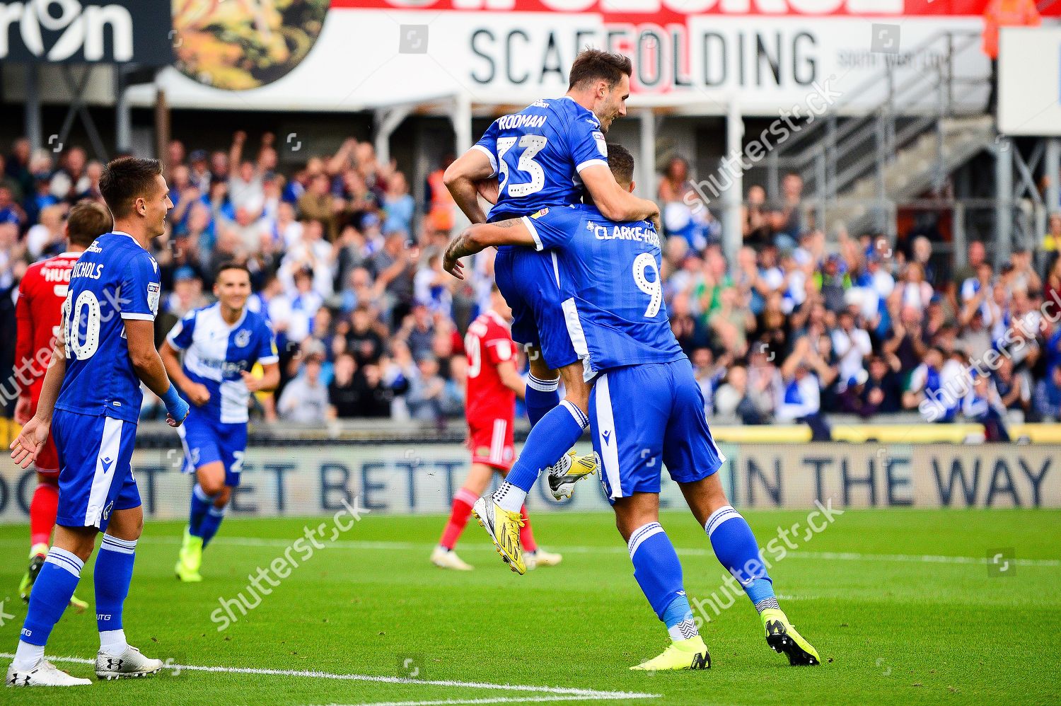 Alex Rodman Bristol Rovers Celebrates Scoring Editorial Stock Photo ...