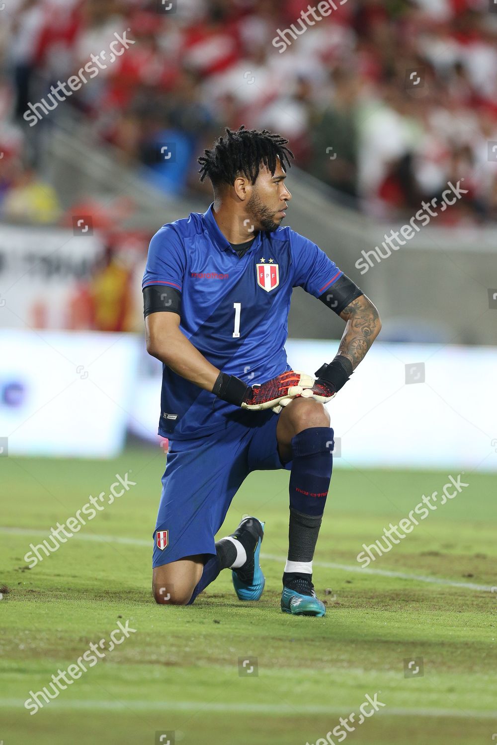 Goalkeeper Pedro Gallese Peru Reacts After Editorial Stock Photo ...
