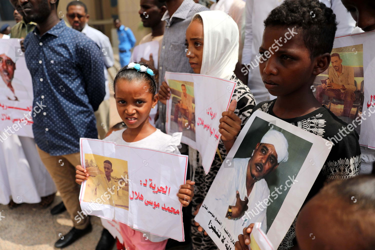 Sudanese People Hold Photos Janjaweed Militia Editorial Stock Photo ...