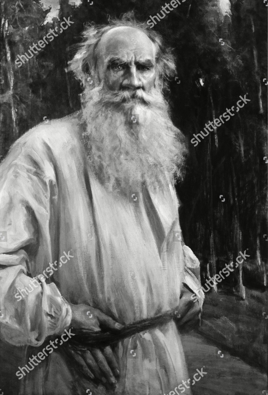 Tolstoy Man Truth Portrait By Polish Editorial Stock Photo - Stock ...