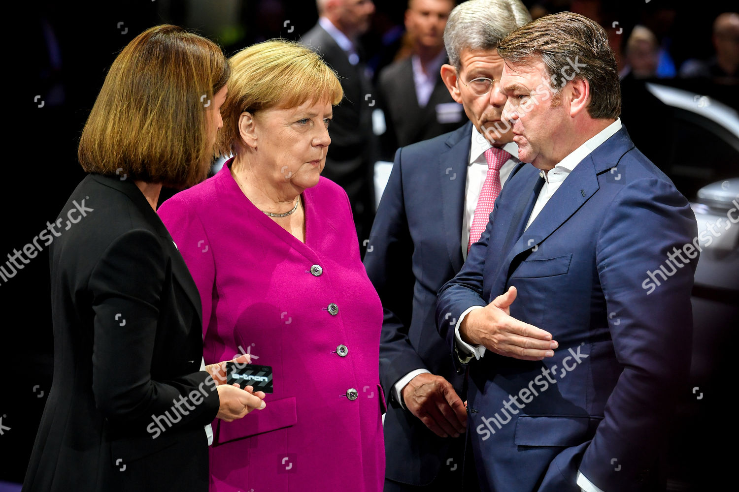 German Chancellor Angela Merkel 2l Bernhard Editorial Stock Photo ...