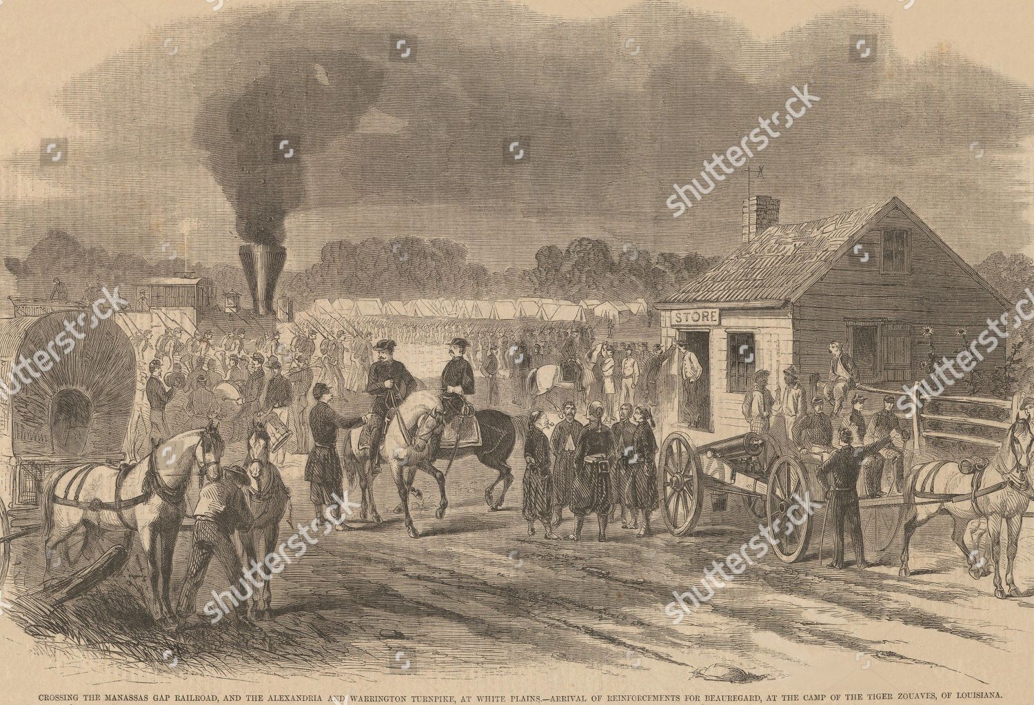 FIRST BATTLE BULL RUN MANASSAS JULY Editorial Stock Photo - Stock Image ...