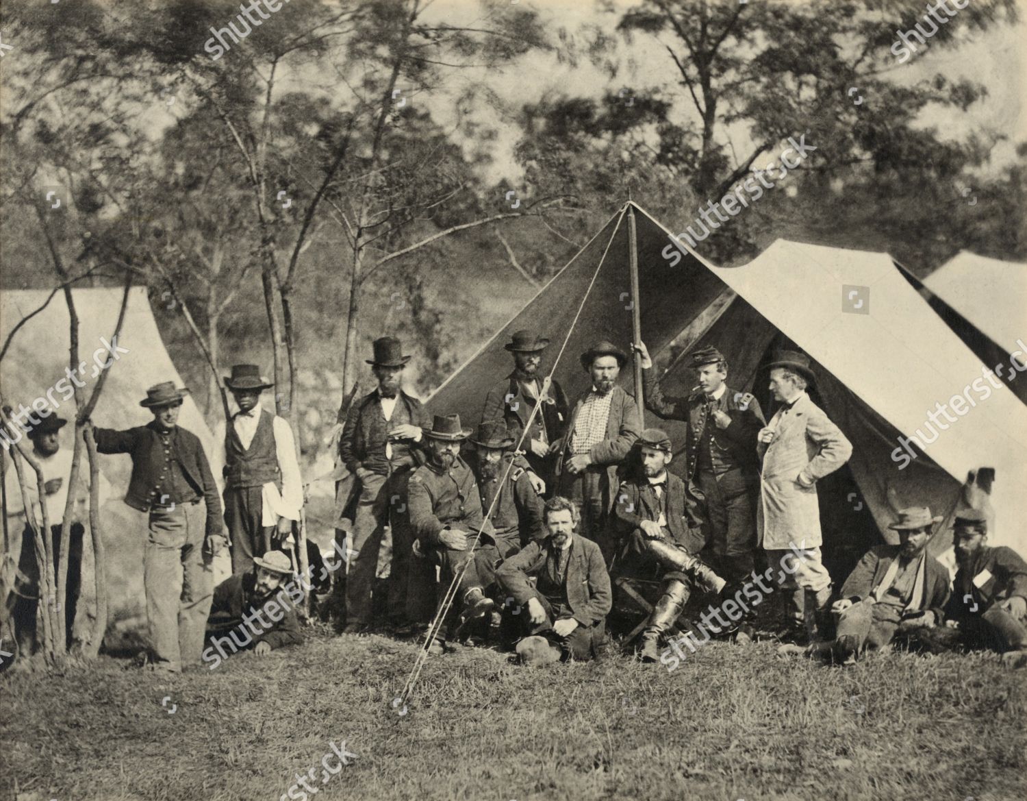 Allan Pinkerton Union Army Officers Front Editorial Stock Photo - Stock ...