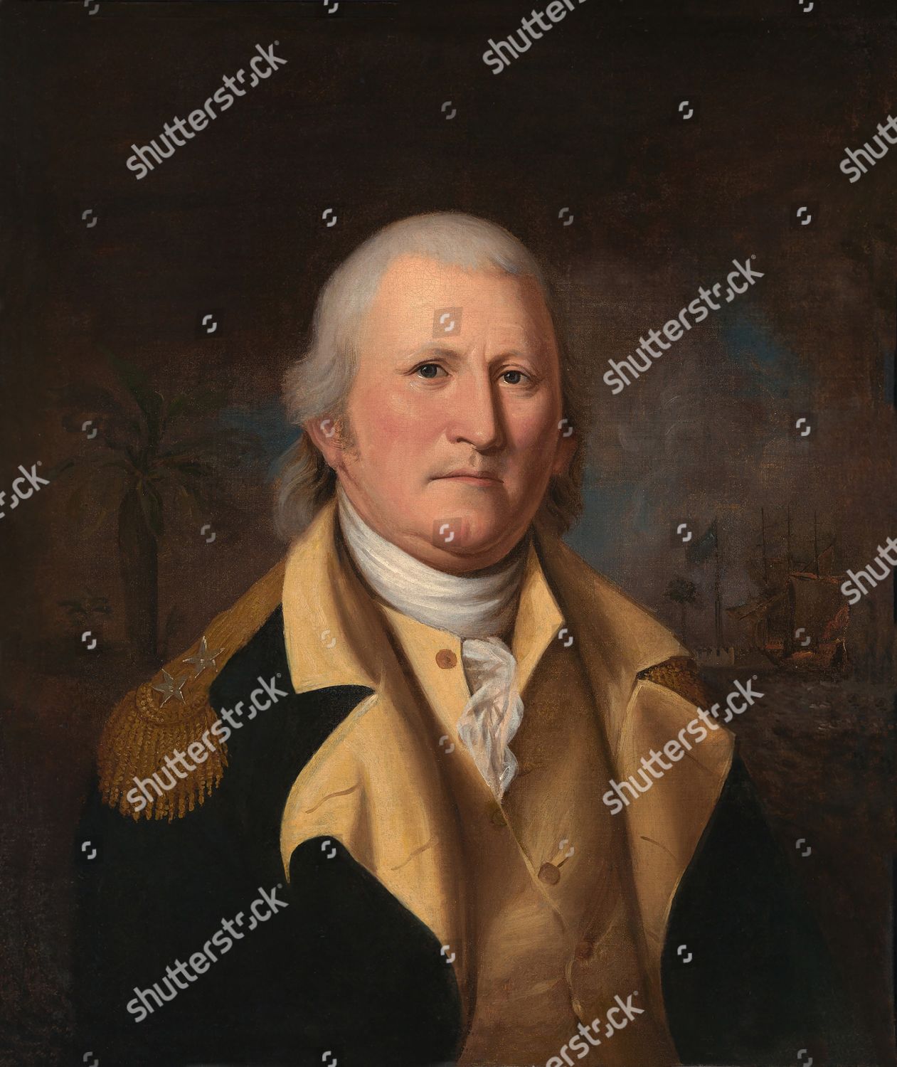 General William Moultrie Served American Continential Editorial Stock ...