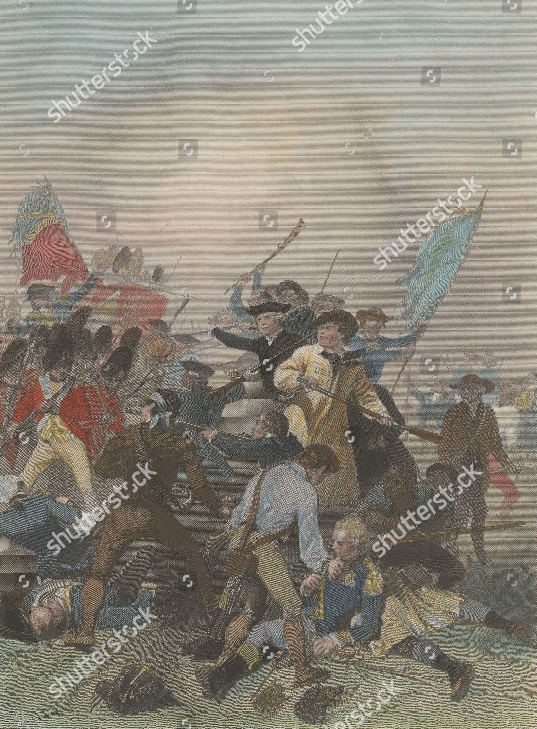 American Revolution Battle Bunker Hill Aka Editorial Stock Photo ...