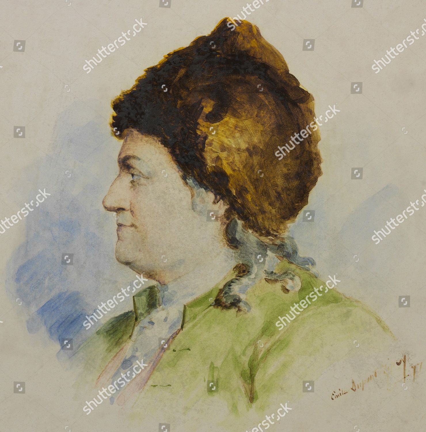 Benjamin Franklin Portrait Faience Glazed Ceramic Editorial Stock Photo ...
