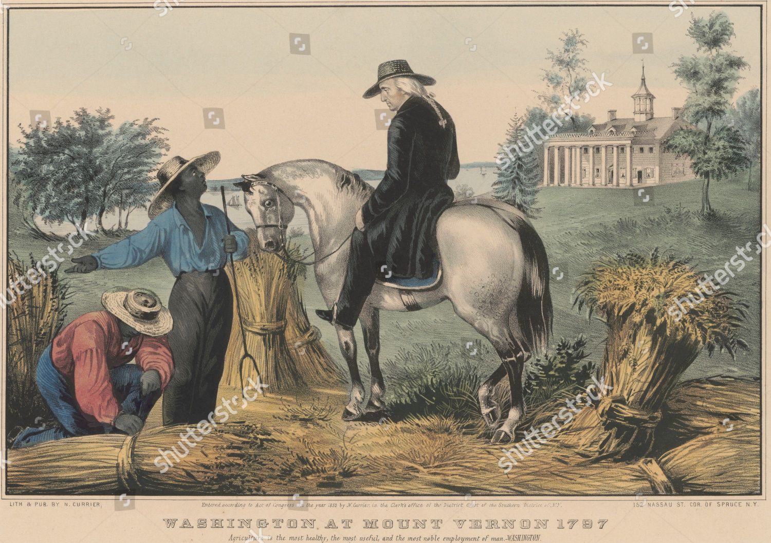 Former President George Washington Talking Two Editorial Stock Photo ...