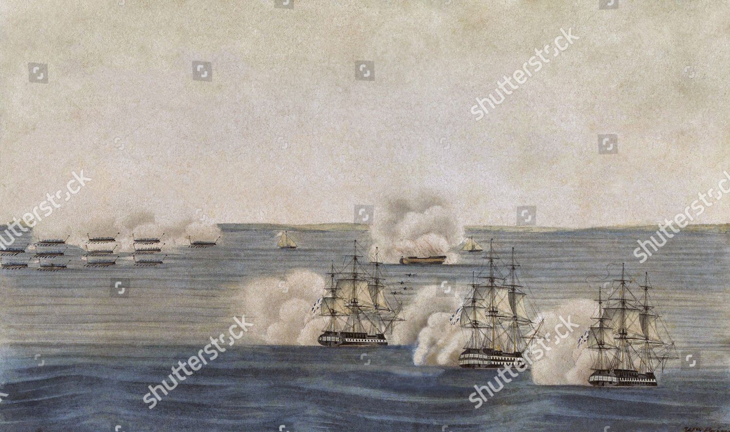 War 1812 British Blockade East Coast Editorial Stock Photo - Stock ...