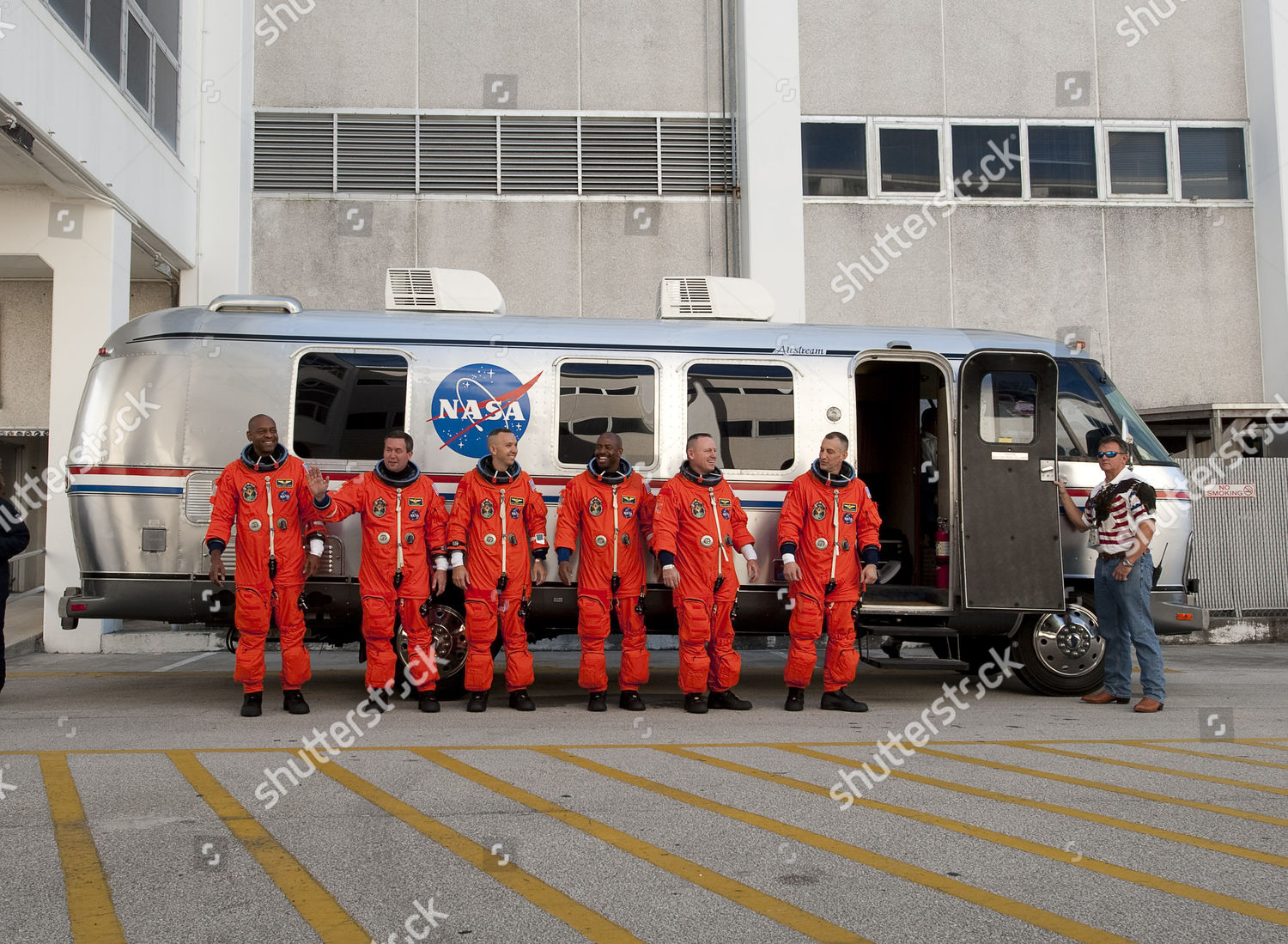 Sts129 Crew Members Left Robert Satcher Editorial Stock Photo - Stock ...