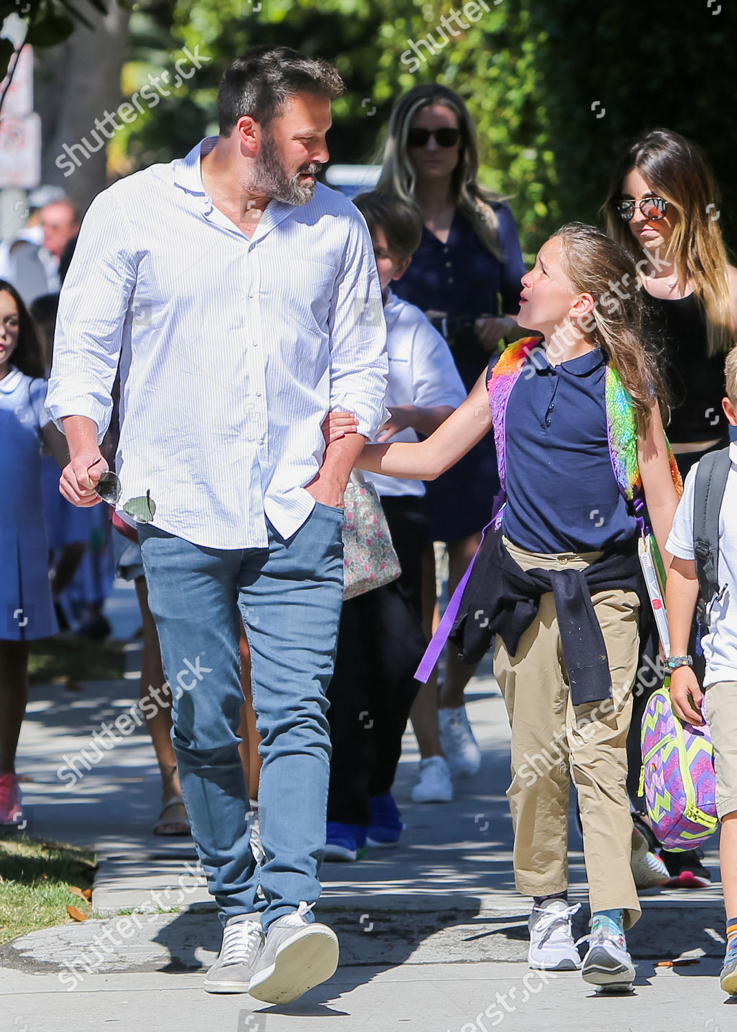 Ben Affleck His Daughter Seraphina Affleck Editorial Stock Photo ...