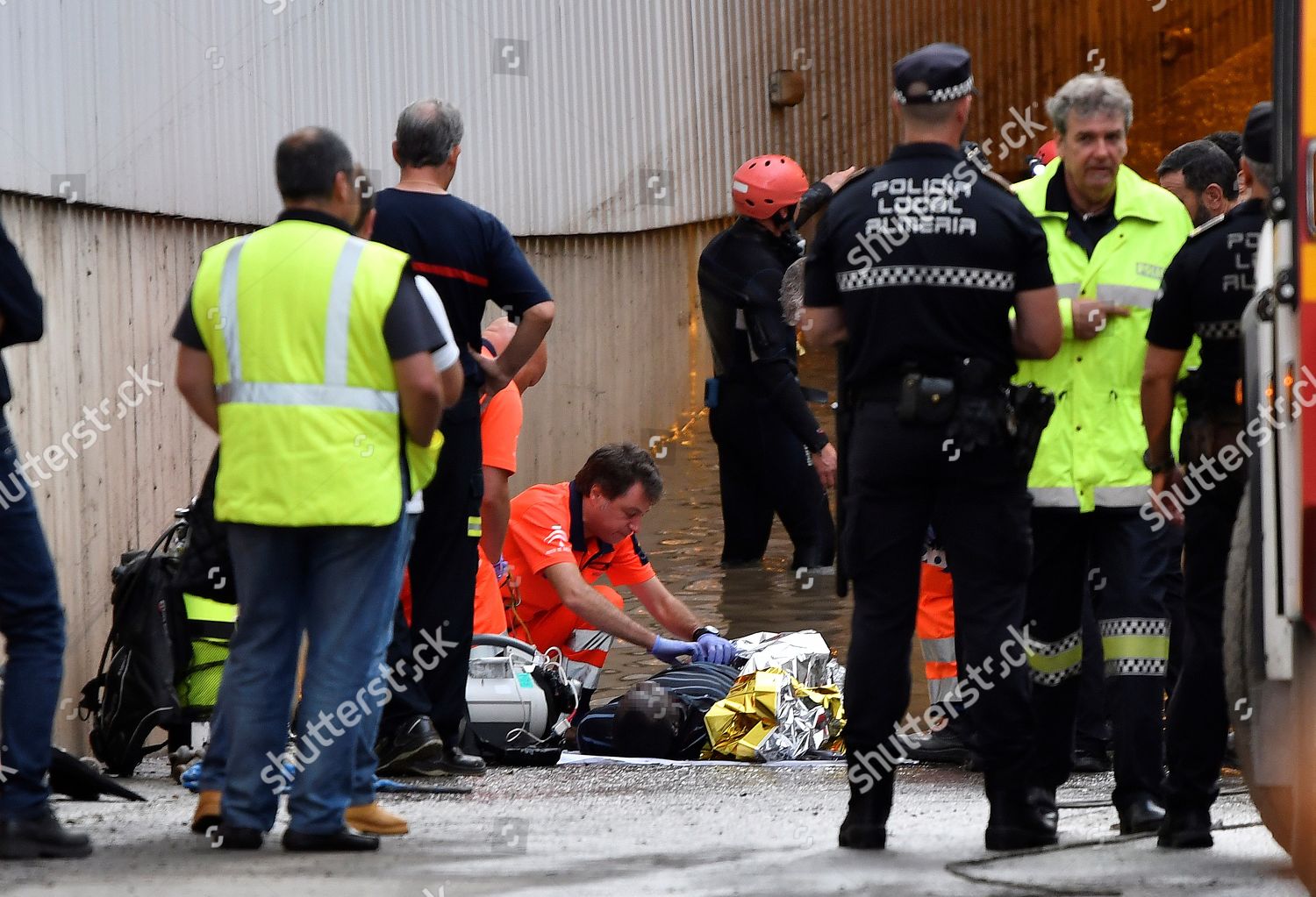 Emergency Rescue Services Recover Body Man Editorial Stock Photo ...