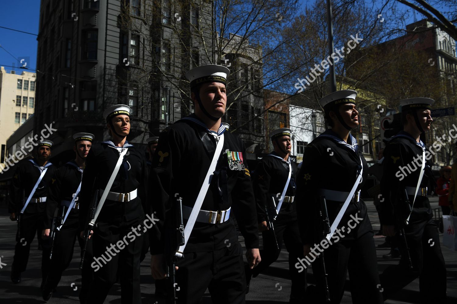 Royal Australian Navy Officers Sailors Hmas Editorial Stock Photo ...