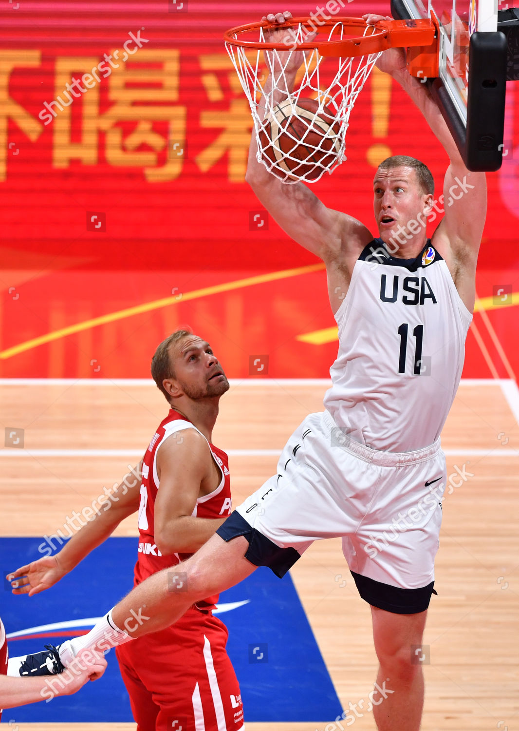 Mason Plumlee R United States Dunks Editorial Stock Photo - Stock Image ...