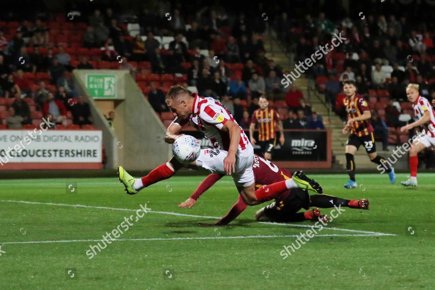 Luke Varney Tackled By Anthony Oconnor Editorial Stock Photo - Stock ...