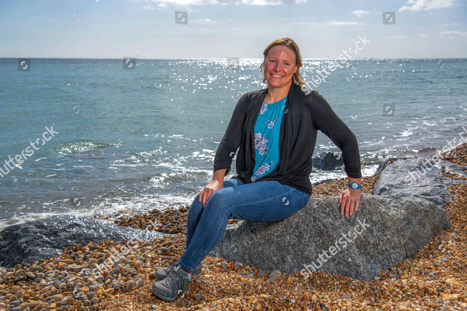 Sarah Thomas American English Channel Swimmer Editorial Stock Photo ...