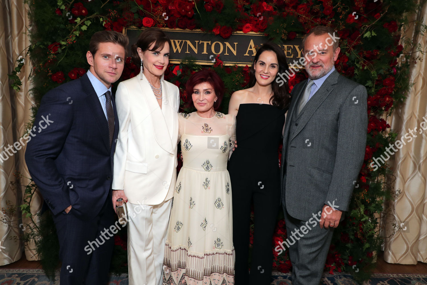 Allen Leech Elizabeth Mcgovern Sharon Osbourne Editorial Stock Photo ...