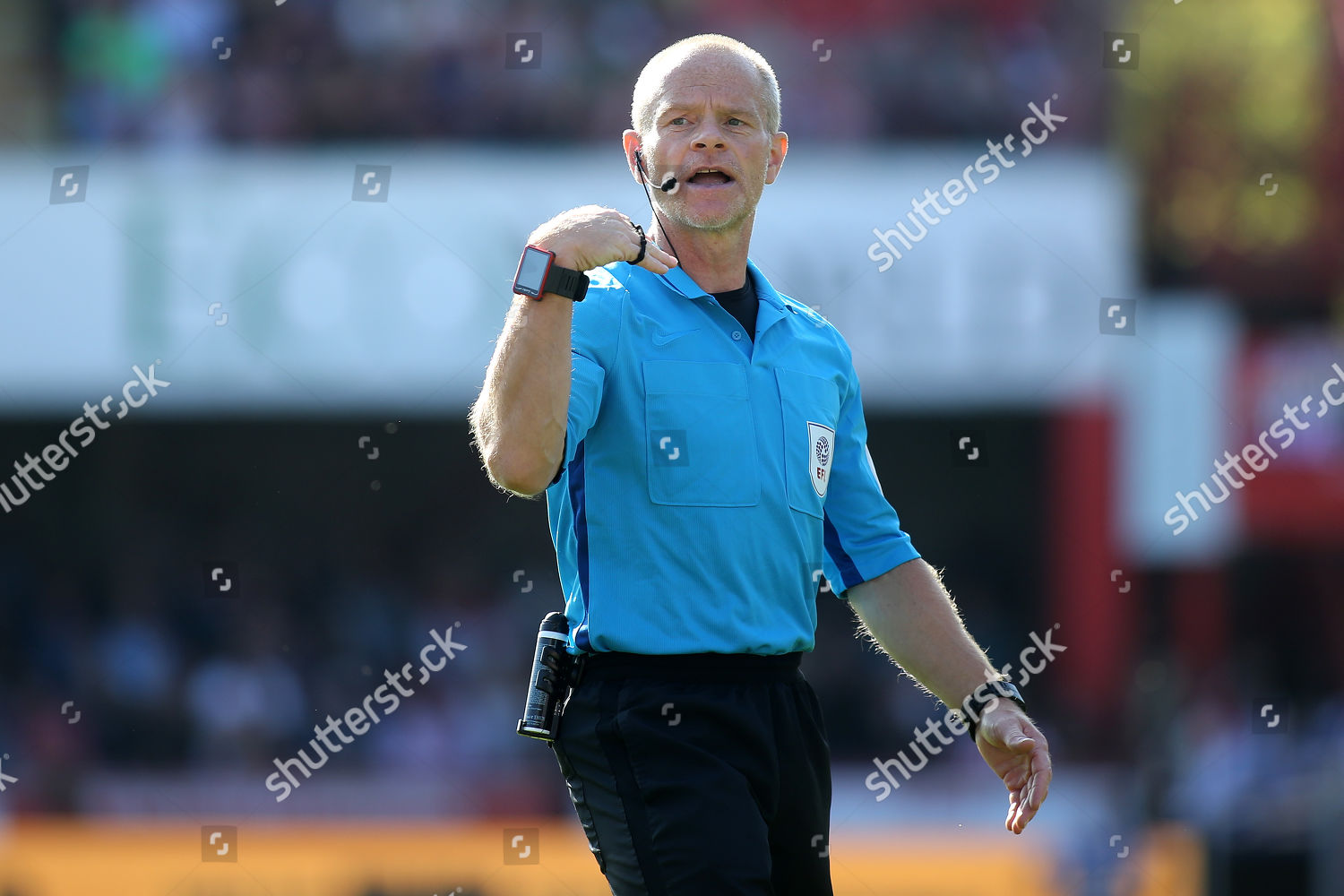 Match Referee Andy Woolmer During Brentford Editorial Stock Photo ...