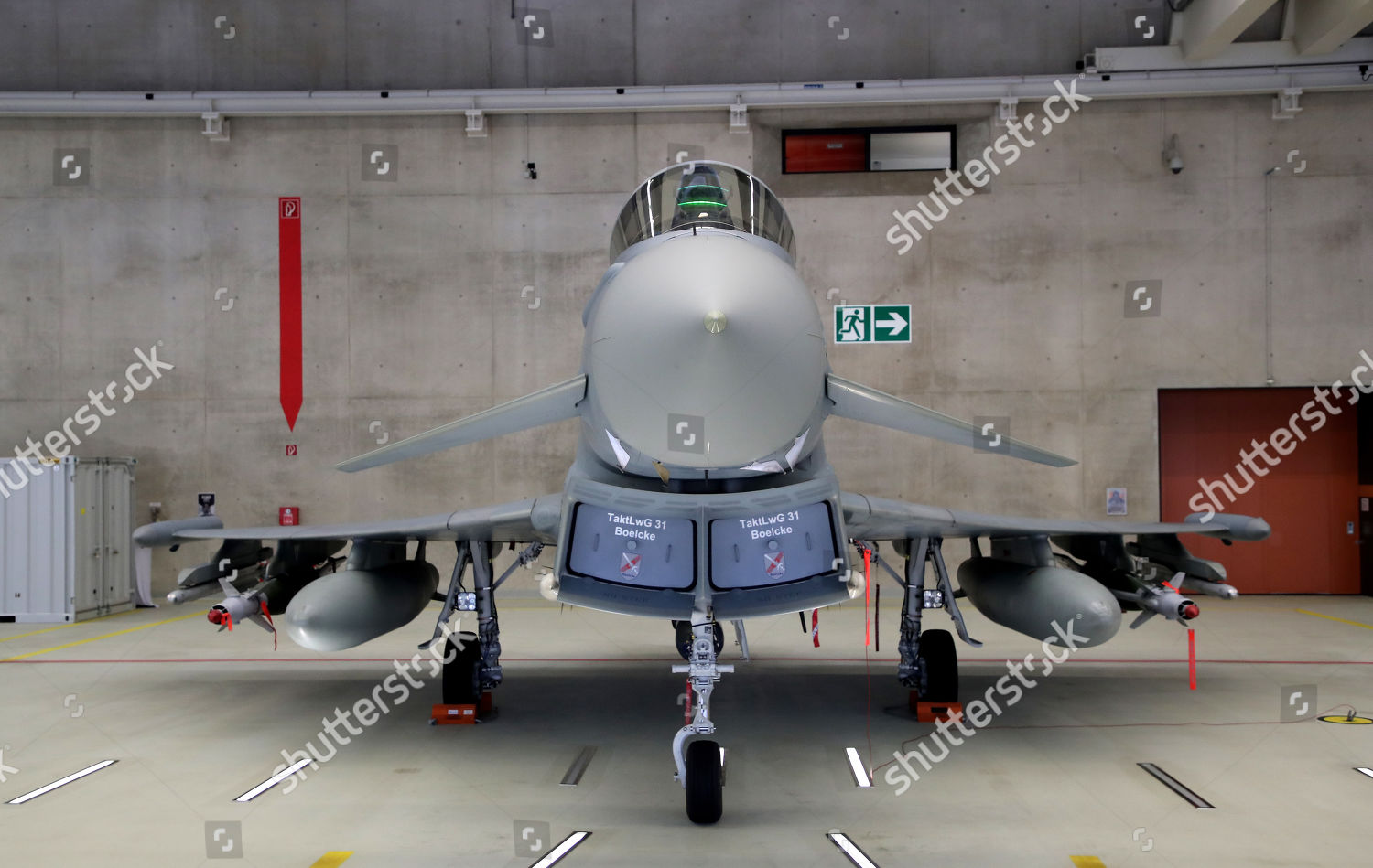 Eurofighter Hangar Tactical Air Force Squadron Editorial Stock Photo ...