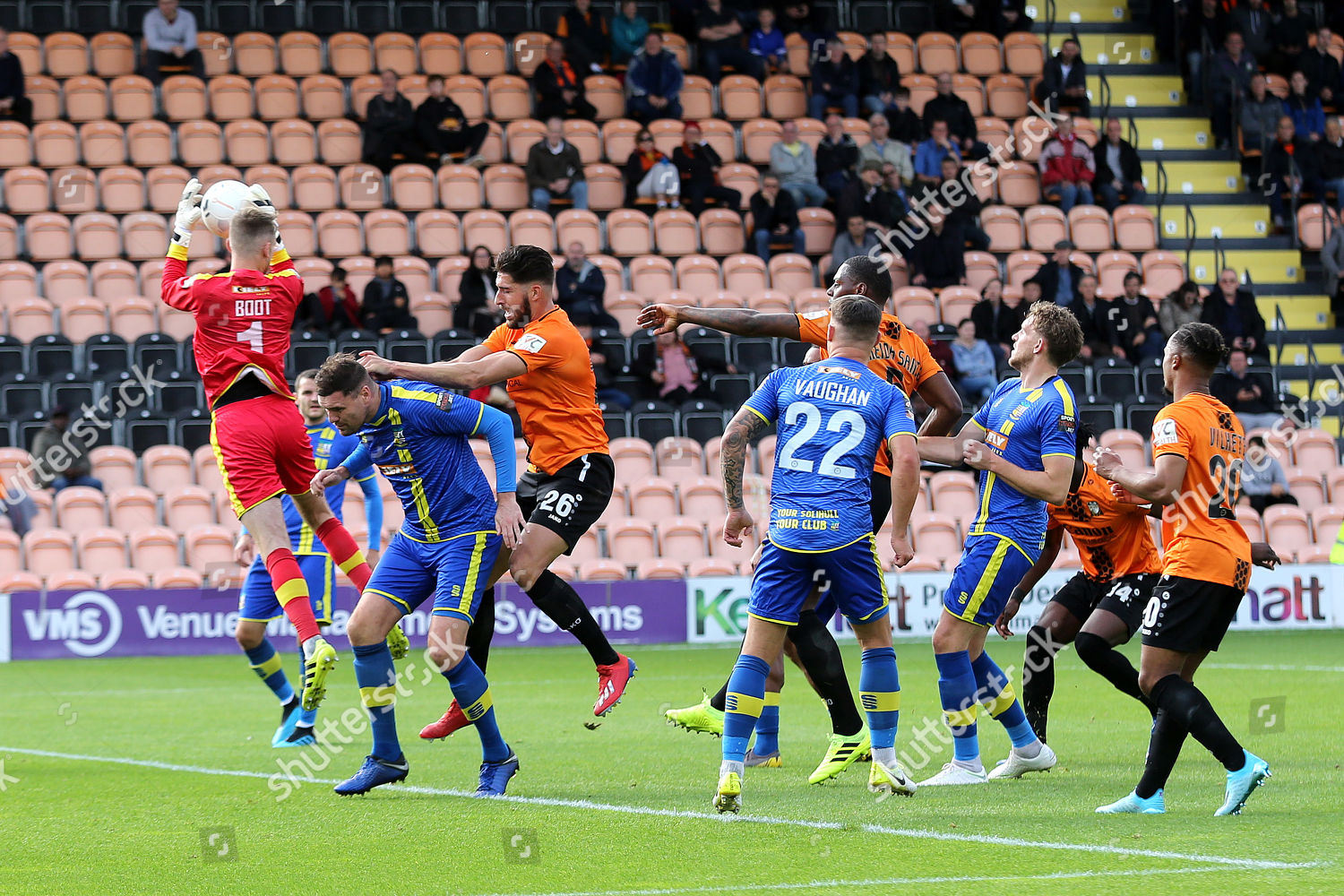 Solihull Moors Goalkeeper Ryan Boot Catches Editorial Stock Photo ...