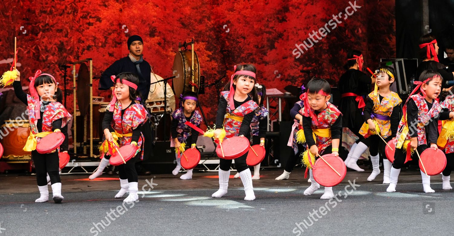 Eisa Dance By London Bunka Yochien Editorial Stock Photo - Stock Image ...