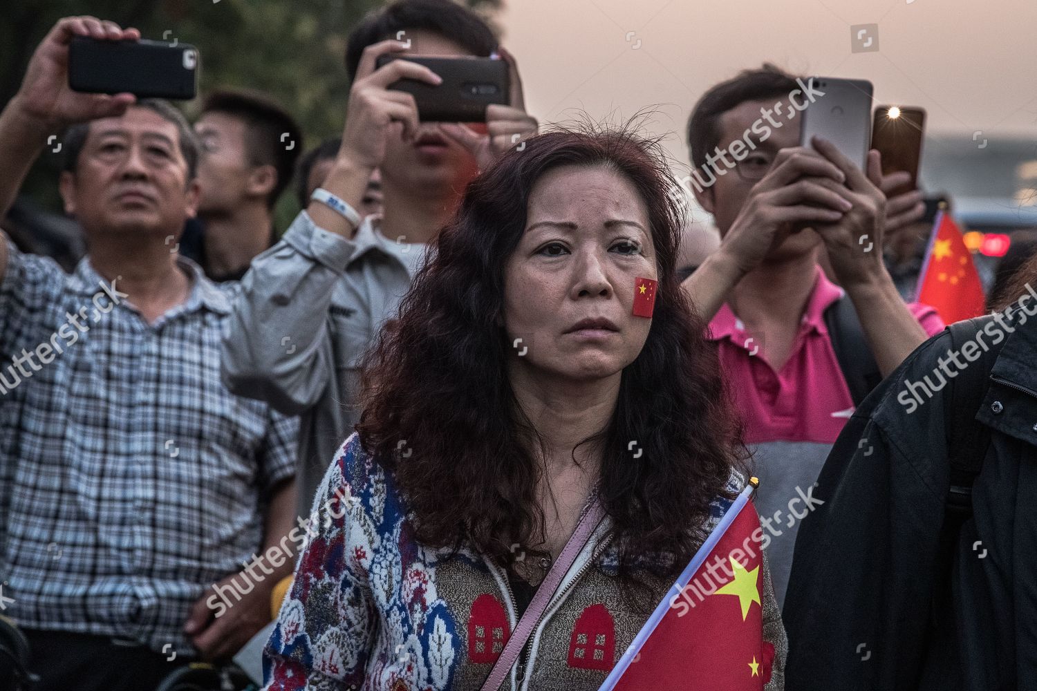 Chinese People Look Toward Tiananmen Square Editorial Stock Photo ...