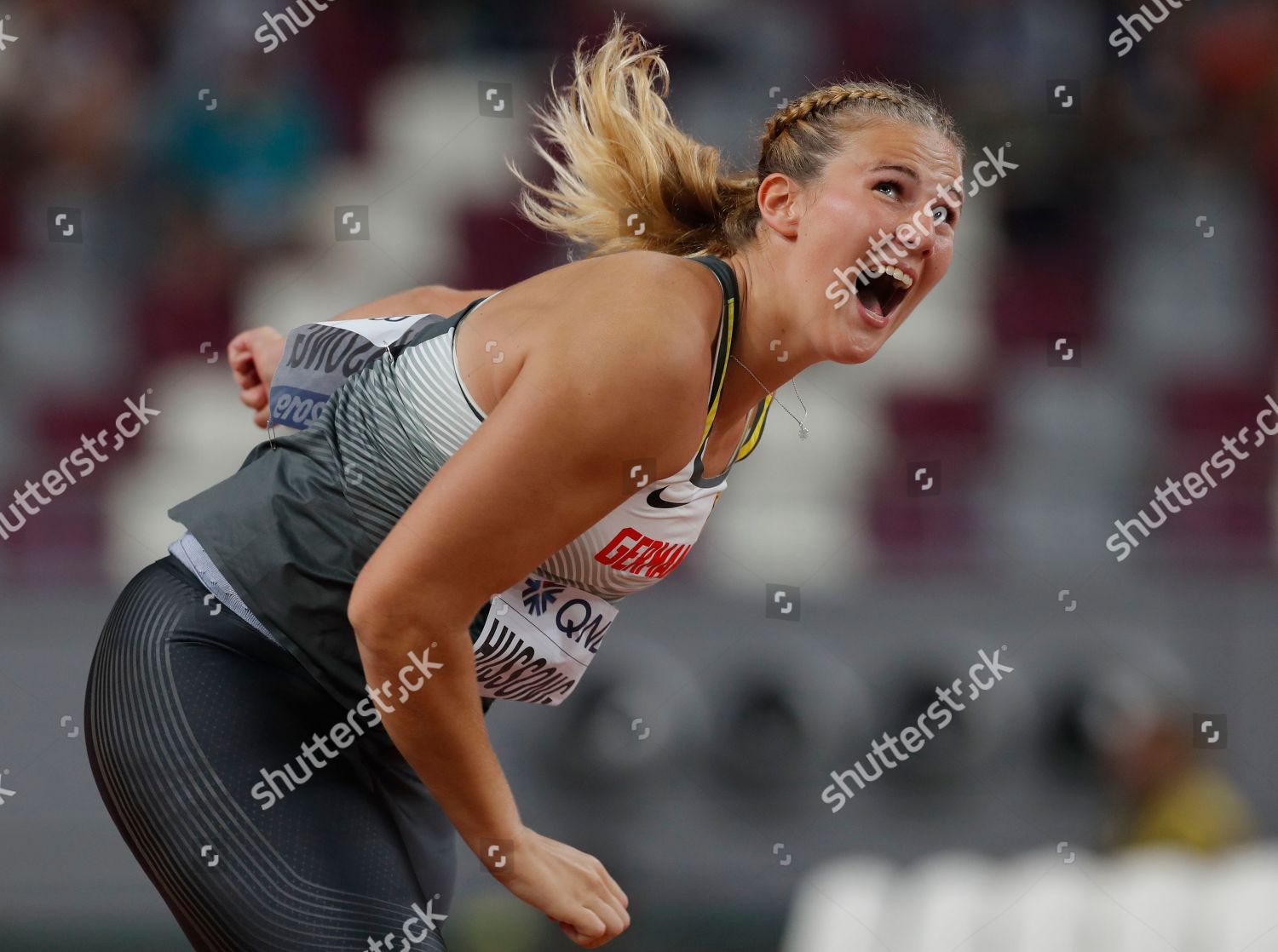 Christin Hussong Germany Competes Womens Javelin Editorial Stock Photo ...