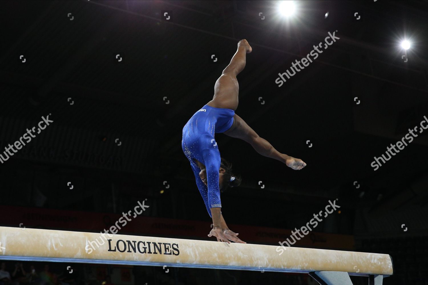 Gymnast Simone Biles Usa During Podium Editorial Stock Photo - Stock ...