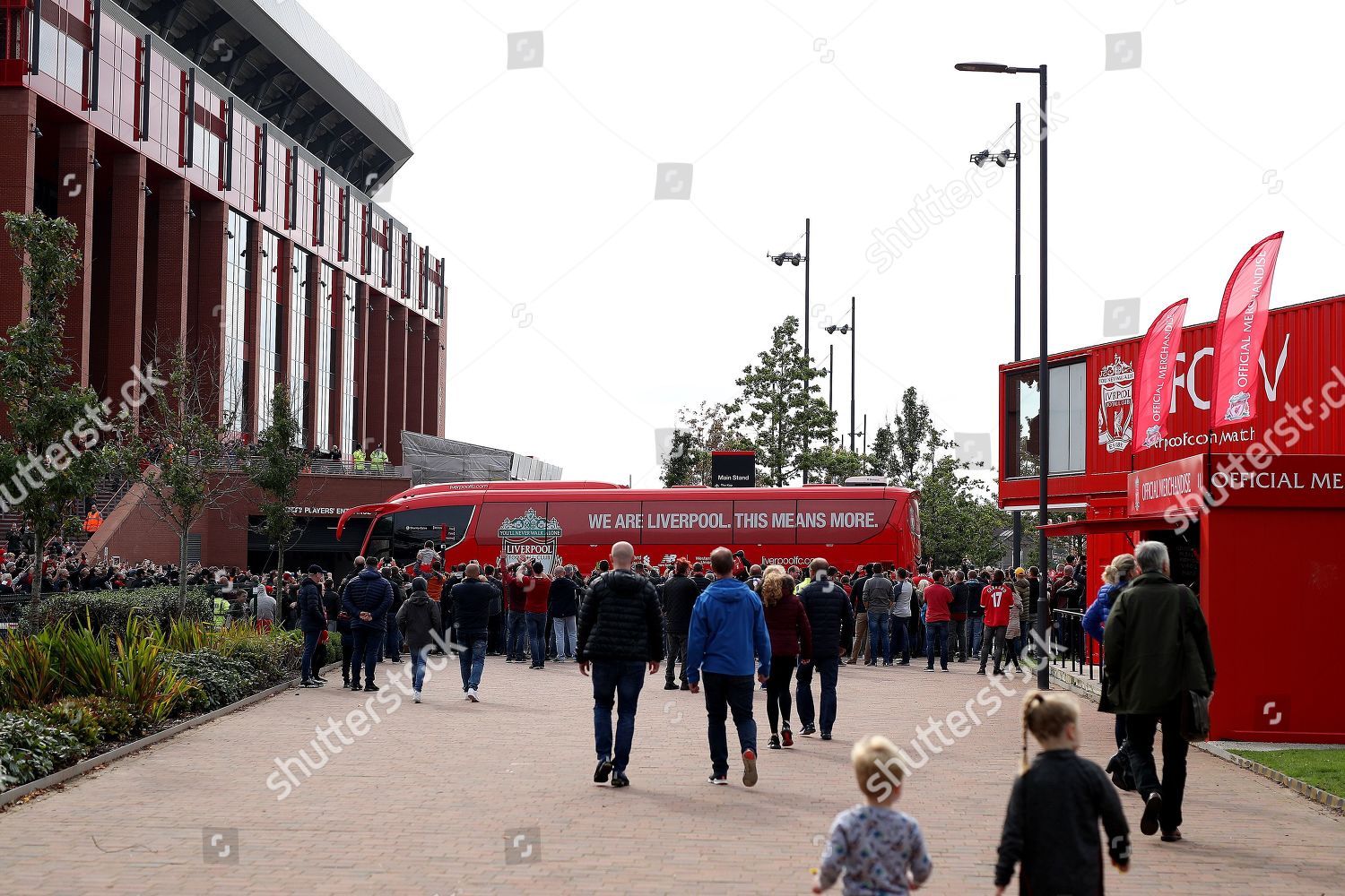 Team Bus Arrives Anfield Editorial Stock Photo - Stock Image | Shutterstock