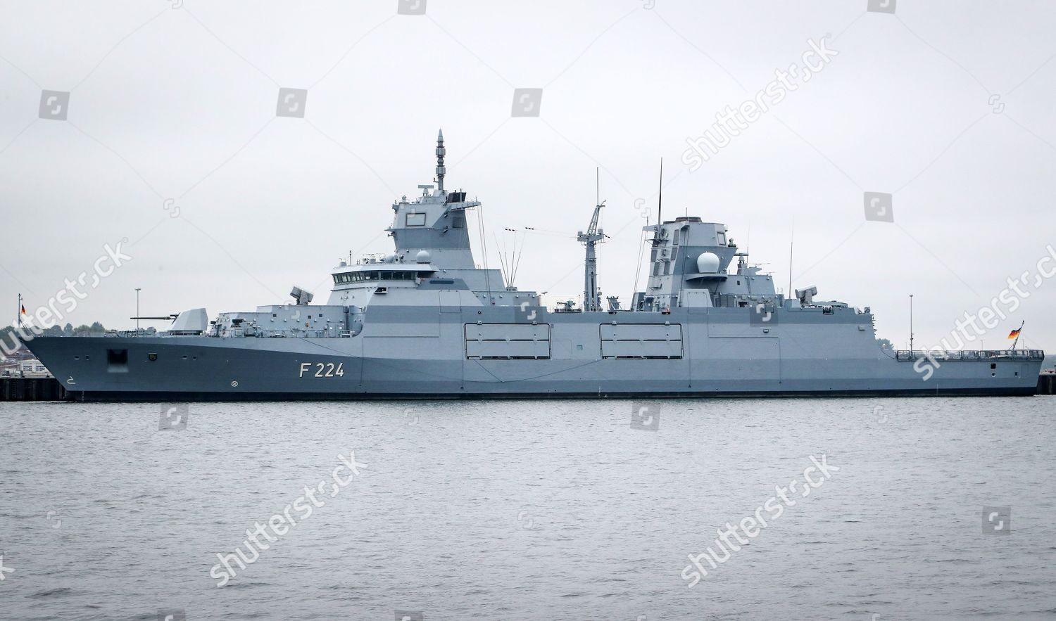 German Frigate F224 Moored Navy Base Editorial Stock Photo - Stock ...